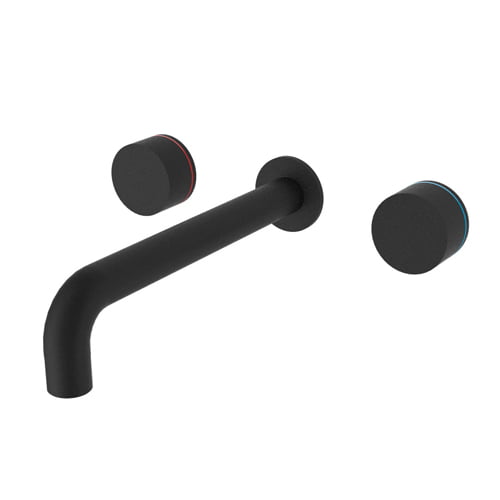 Basin Tap Sets Matte Black Kara Range - YSW Tapware
