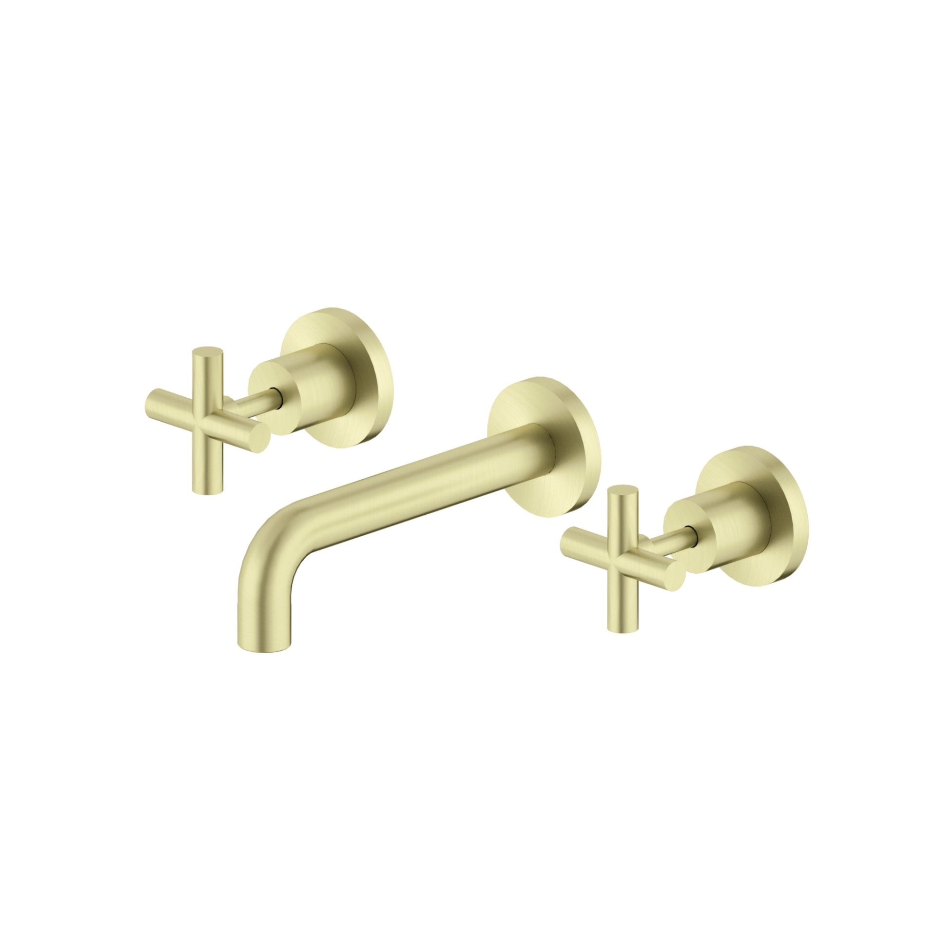 Wall Basin Set Brushed Gold X Plus Range - YSW Tapware