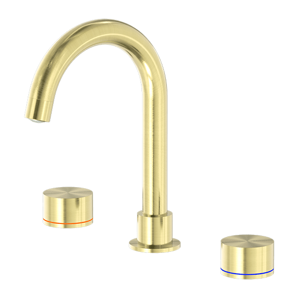 Basin Tap Sets Brushed Gold Kara Range - YSW Tapware