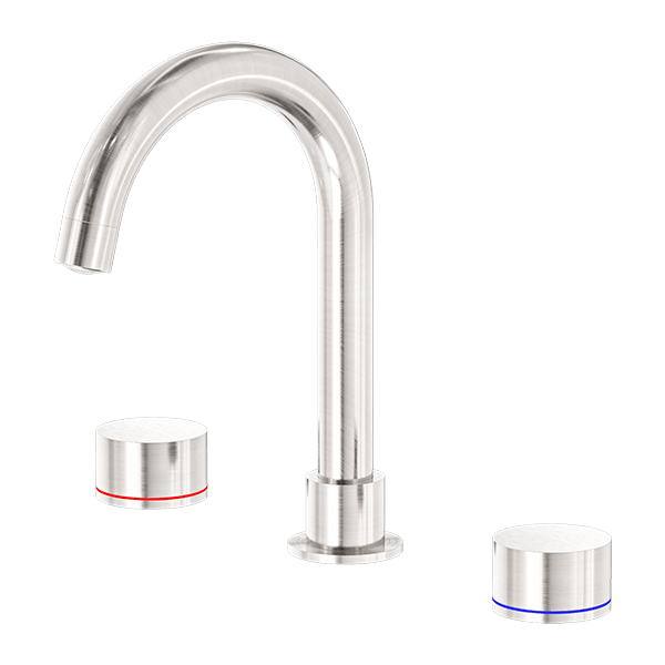 Basin Tap Sets Brushed Nickel Kara Range - YSW Tapware