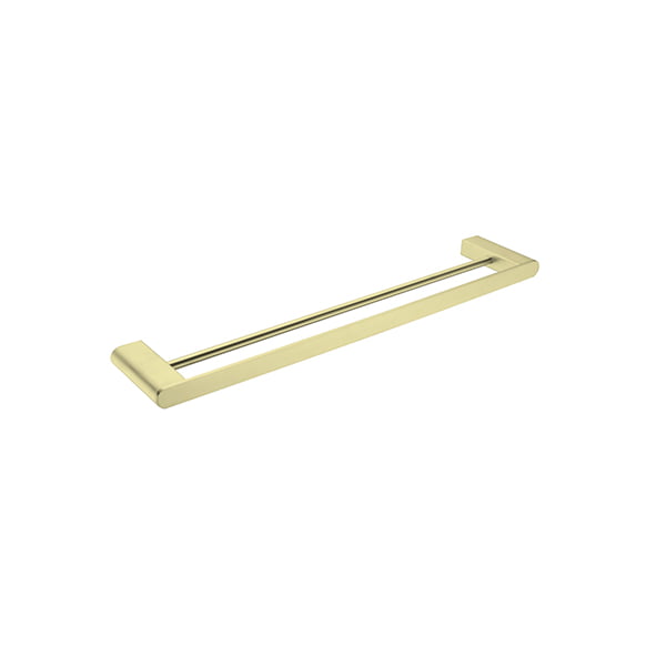 Double Towel Rails Brushed Gold Bianca Range - YSW Tapware