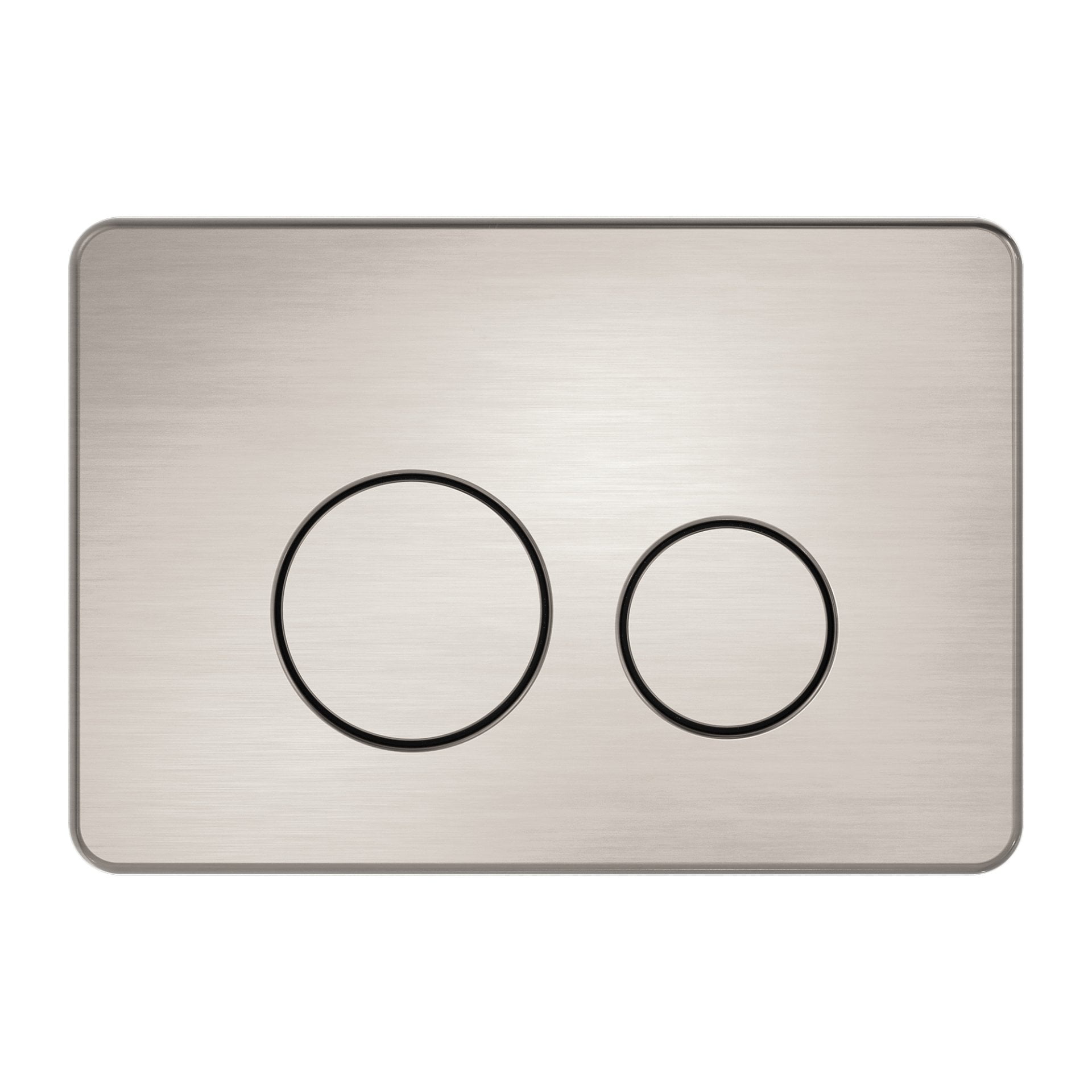 In Wall Toilet Push Plate Brushed Nickel - YSW Tapware