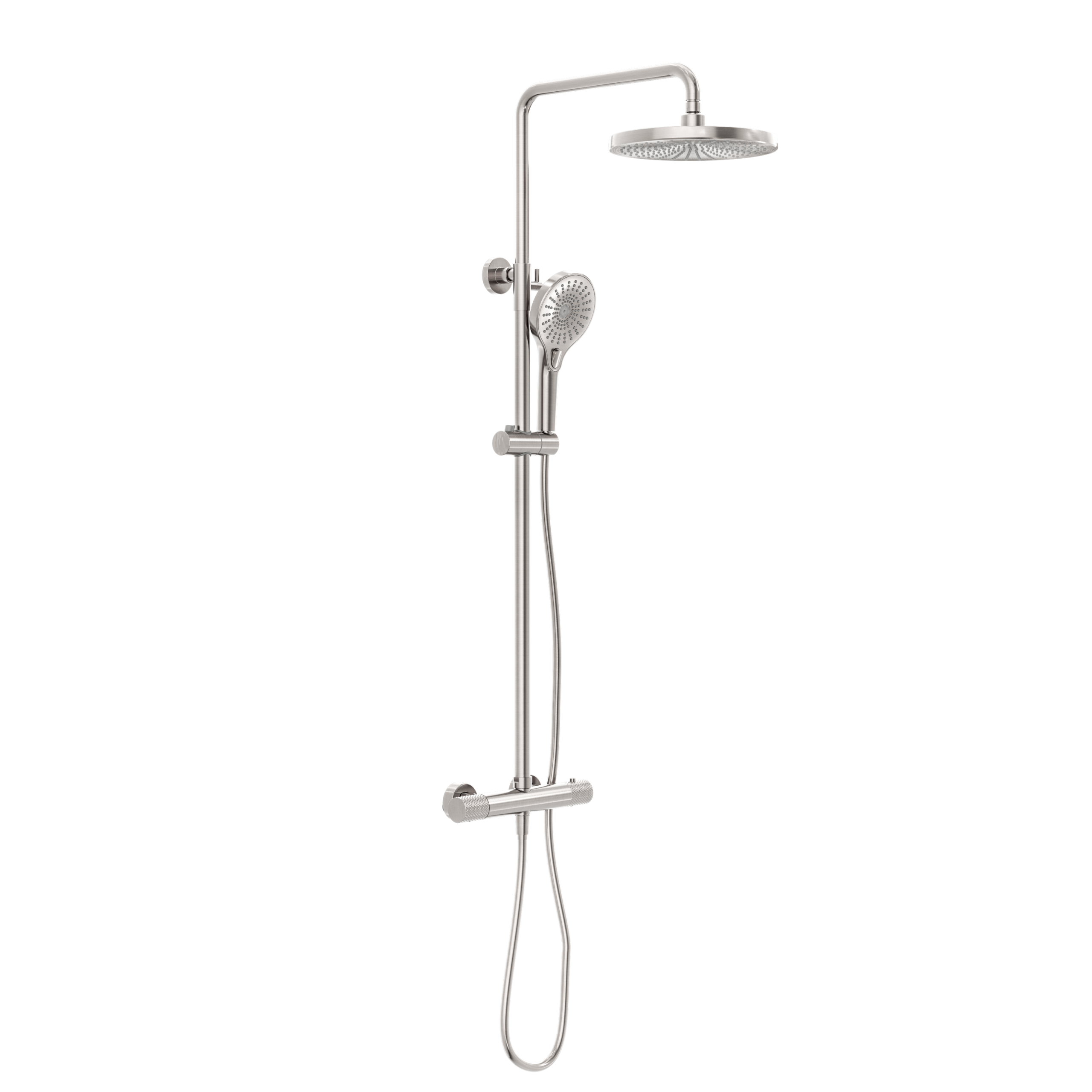 Showers System Shower Sets Twin Showers Brushed Nickel Opal Range - YSW ...