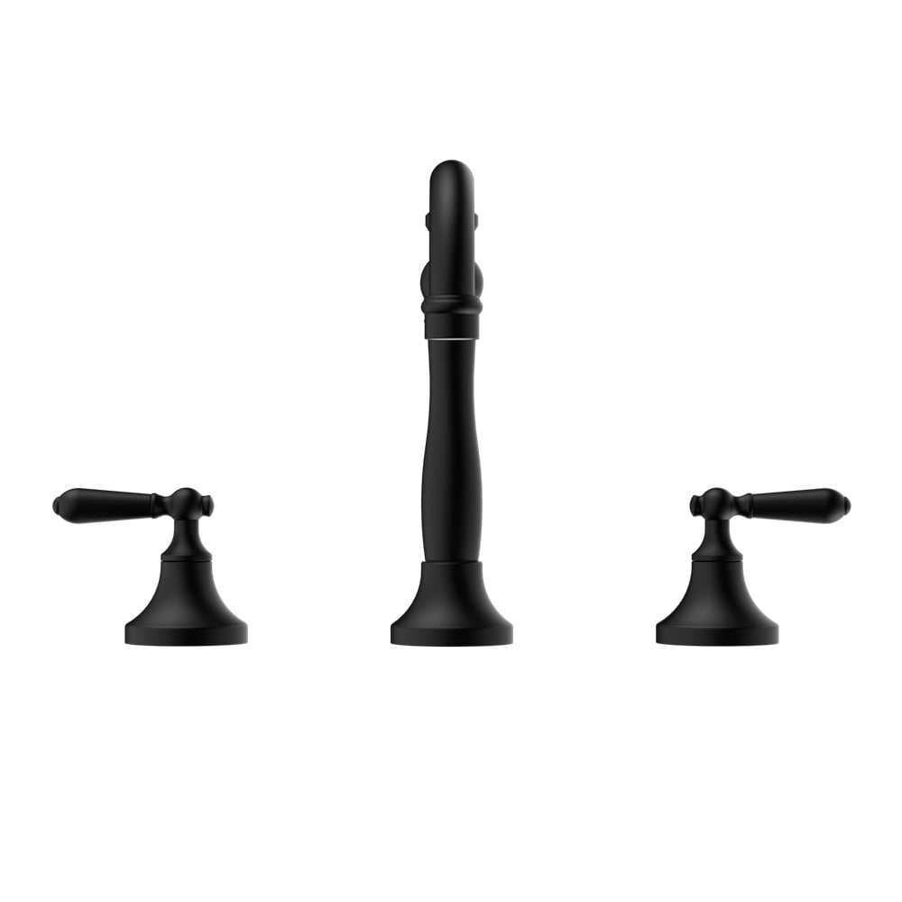 YORK BASIN TAP SET WITH METAL LEVER MATTE BLACK (NR692102A02MB) - YSW ...