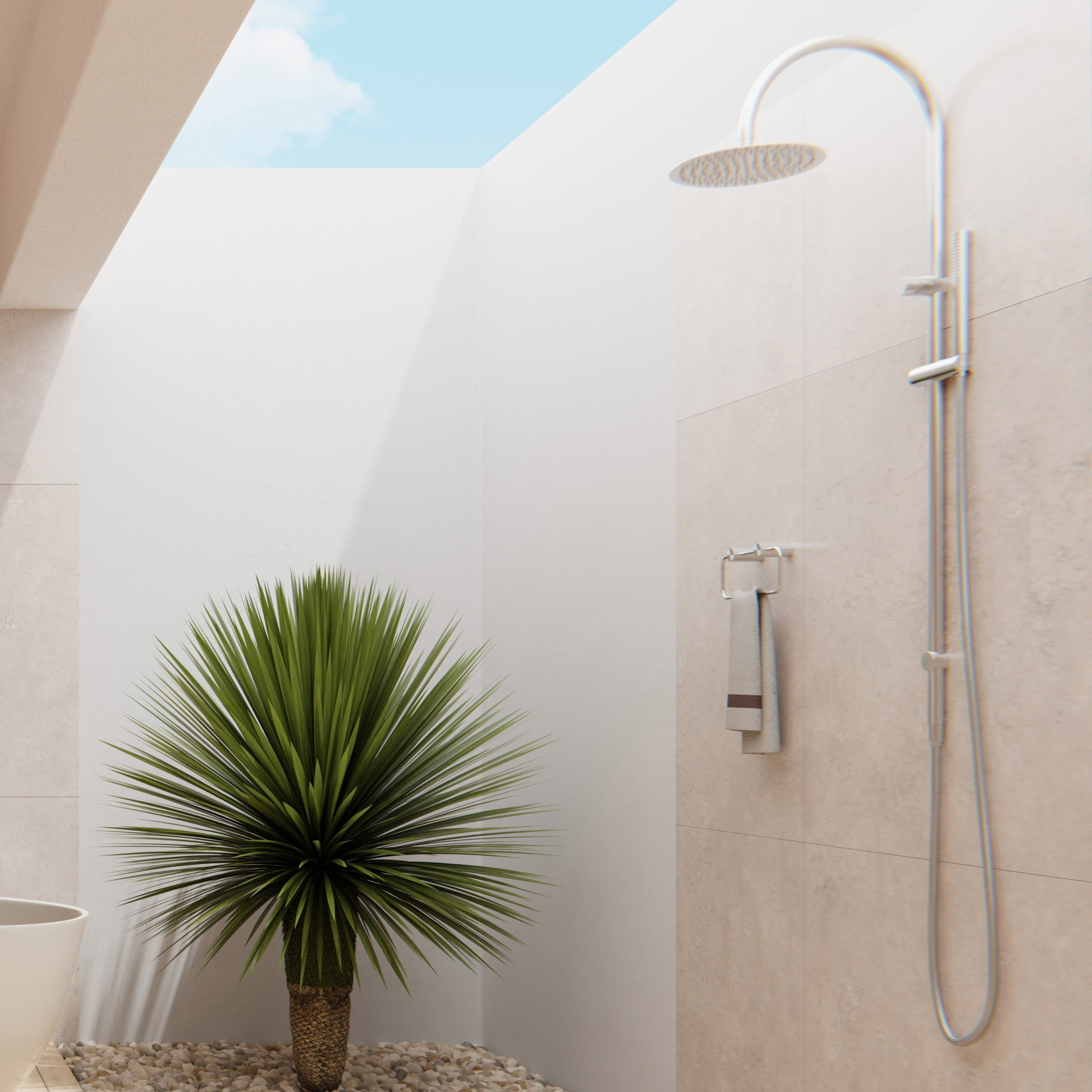 Twin Showers With Outdoor Shower Hose Dual Showers handheld shower ...
